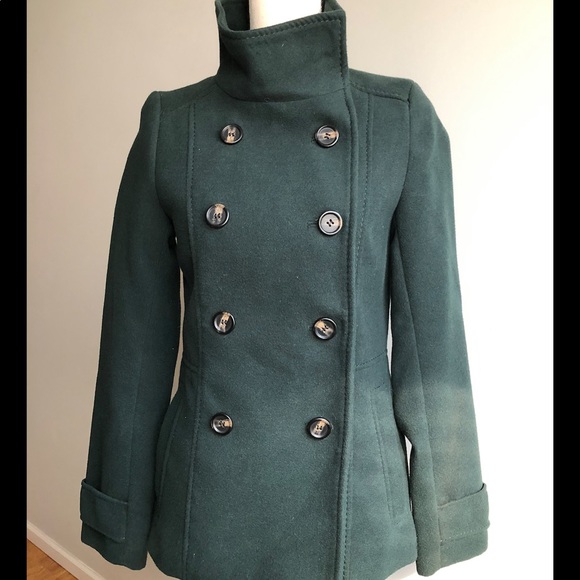 H&M | Jackets & Coats | Hm Forest Green Wool Jacket | Poshmark